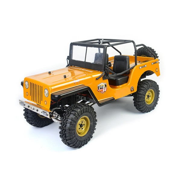 CARRO CRAWLER REALISTIC JEEP 1/10 WATERPROOF 4X4 GRIS OSCURO RTR